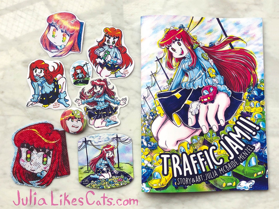 Traffic Jam!! Comic Artbook With Stickers, Magnet, Patch, and Button - Etsy