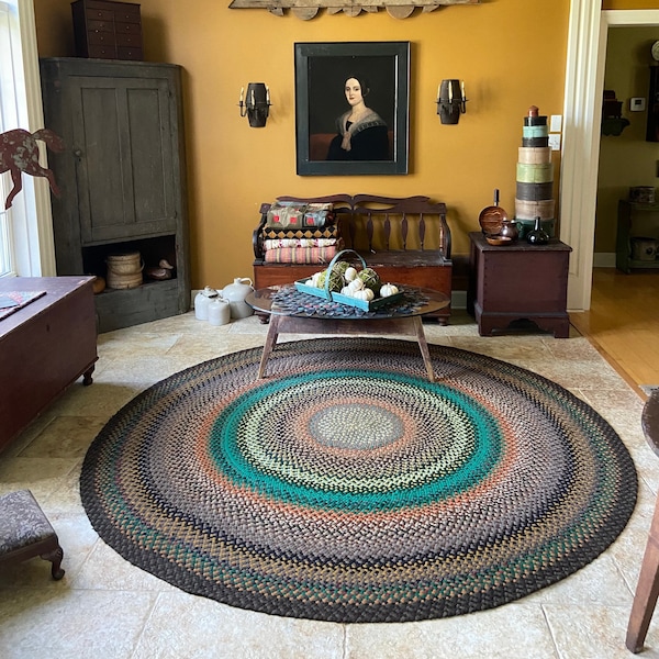 Wool Braided Rug - Etsy