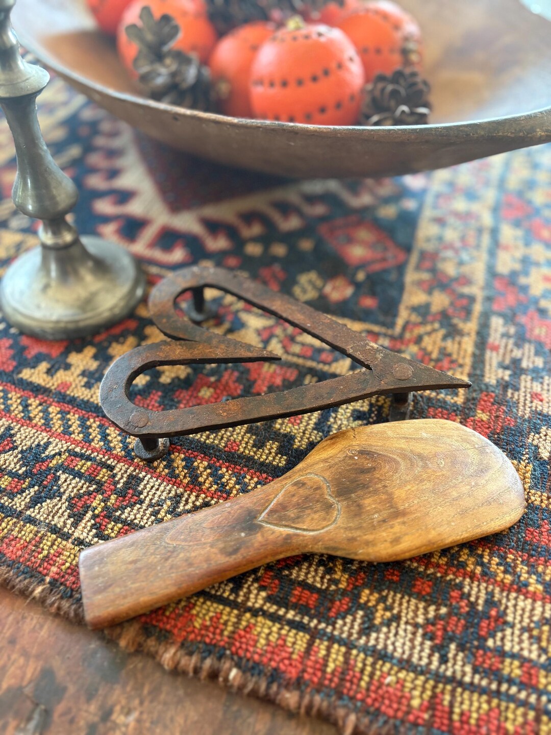 Early Antique Iron Heart Trivet Hand Forged 19th C. - Etsy