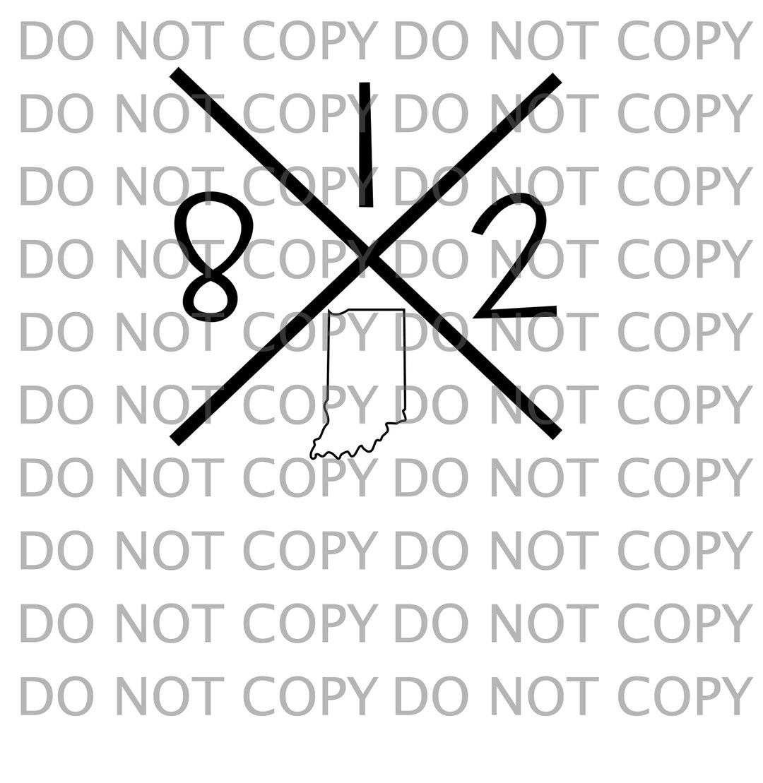 812 Indiana Svg, Png, Jpeg, Silhouette, Cricut, Digital Download - Etsy