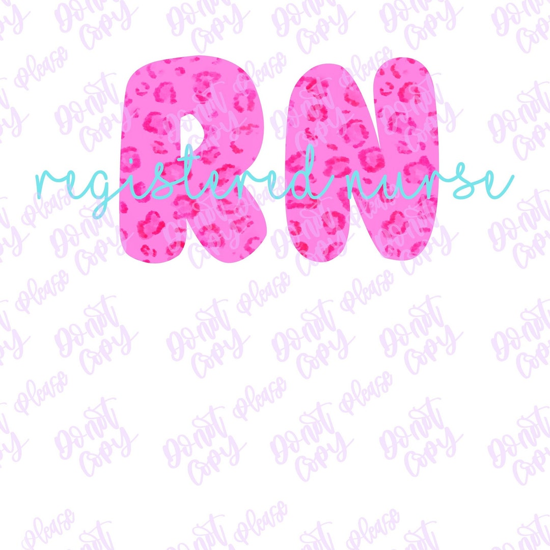 Nurse Png, Rn Png, Leopard Nurse Png, Sublimation Design, Digital ...