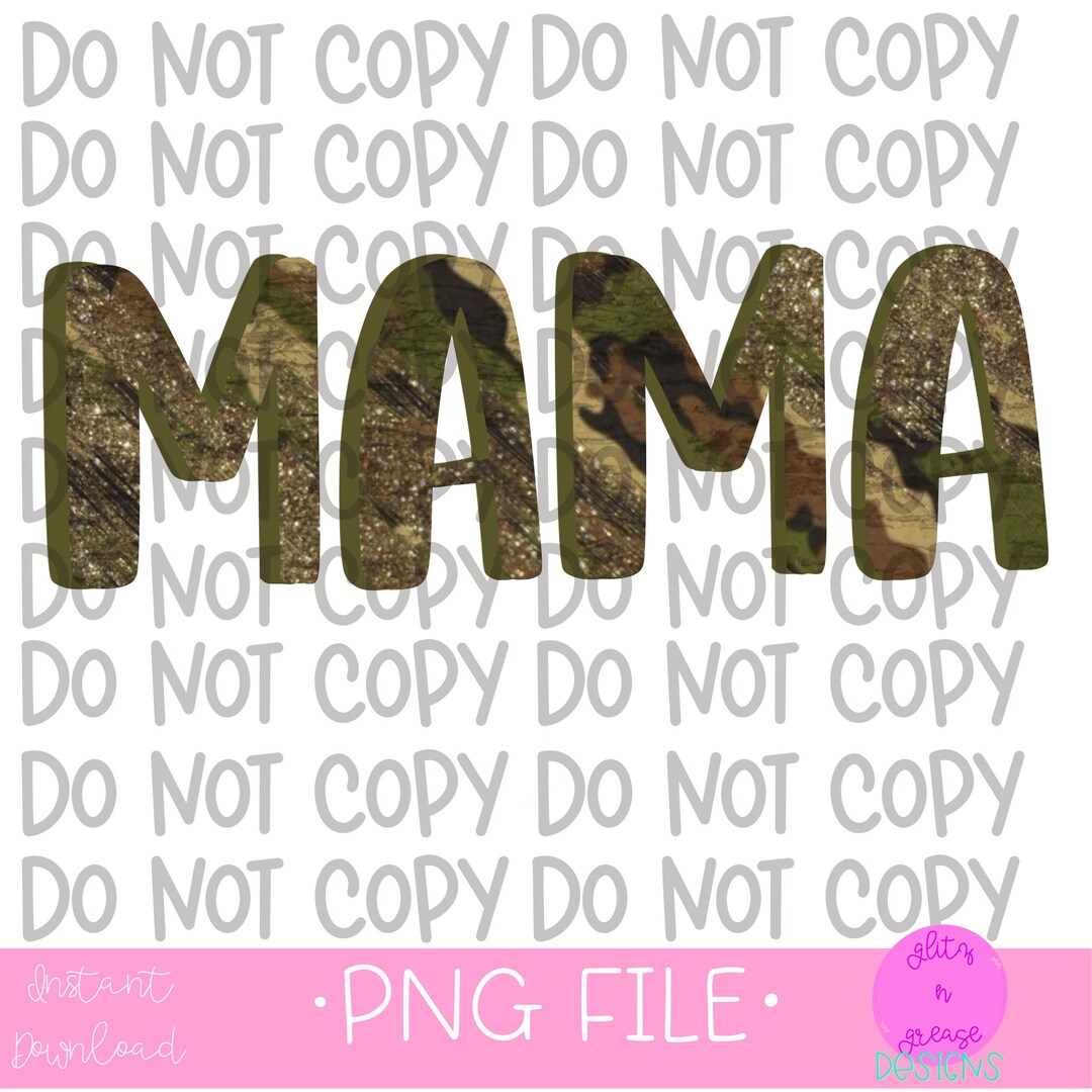 Camo Mama Png, Digital Download, Sublimation Design - Etsy