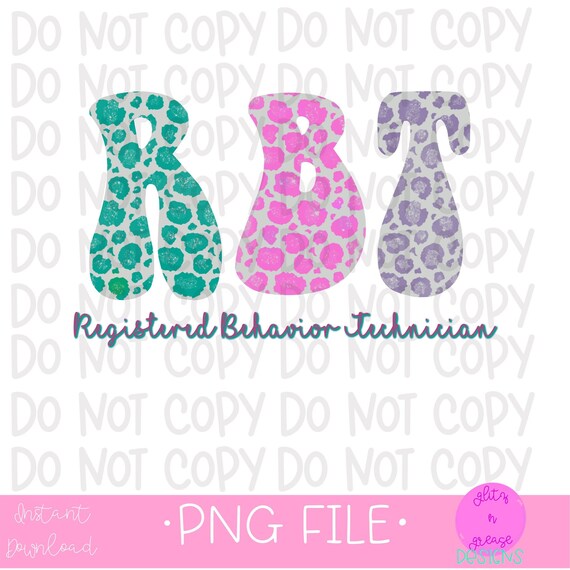 RBT Png Leopard RBT Png Registered Behavior Technician - Etsy