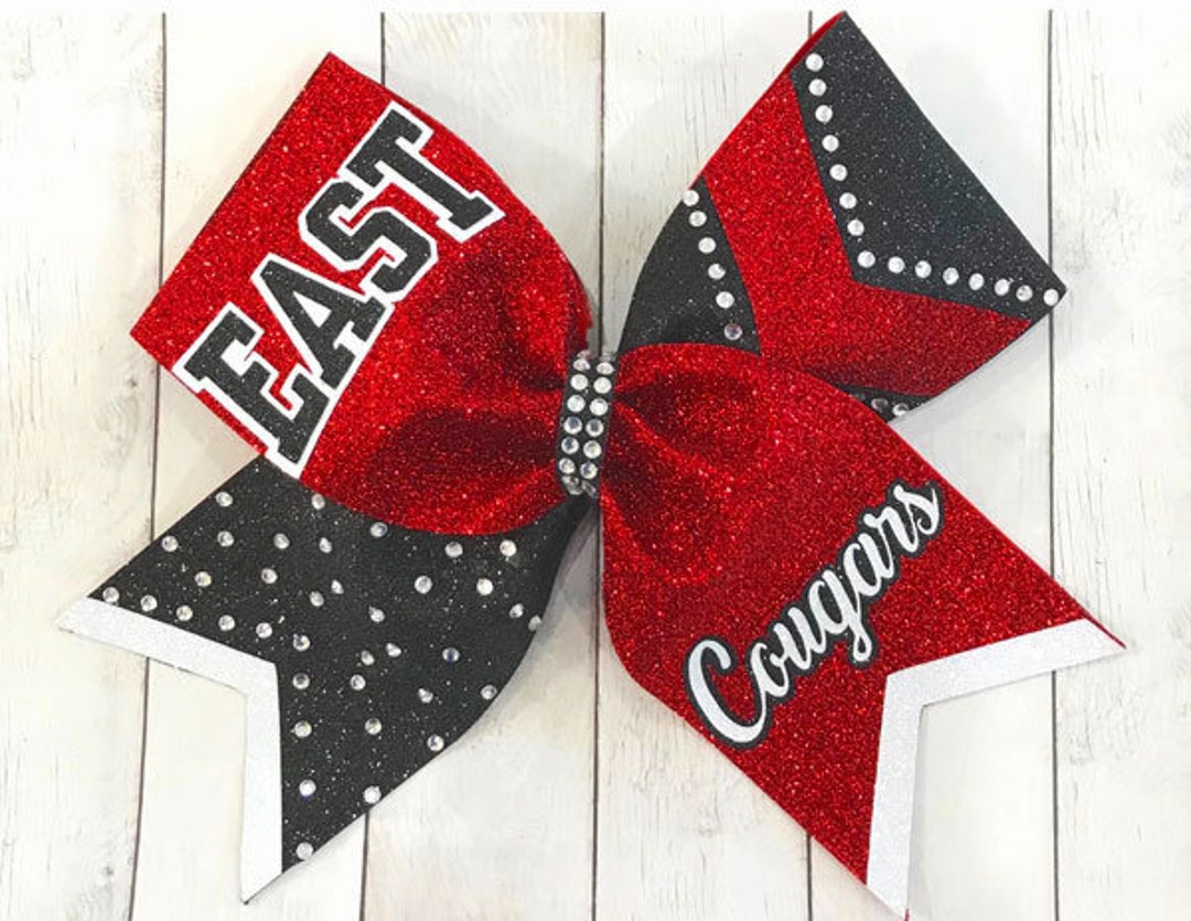 Custom Team Rhinestone Cheerleading Hair Bow-school Bow - Etsy