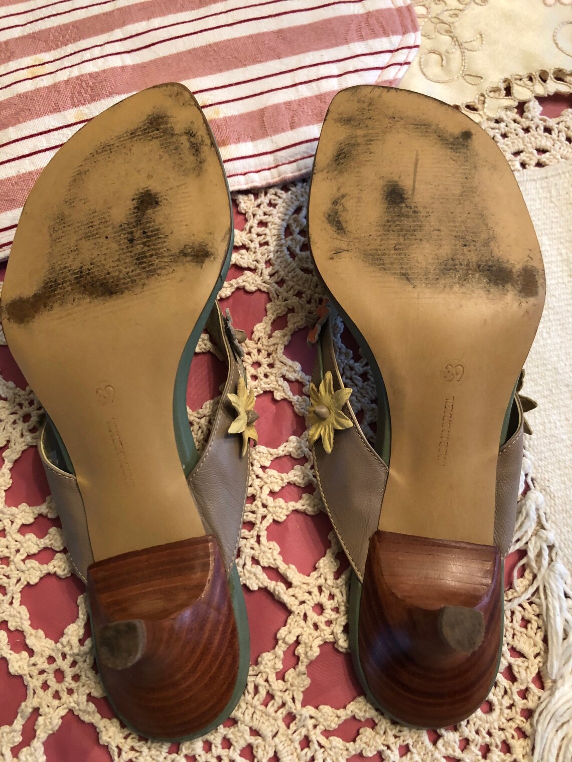 Vintage ZEETA Leather Sandals.reduced - Etsy