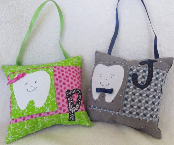 Items similar to Tooth Fairy Pillow, Custom Made with Personalized ...