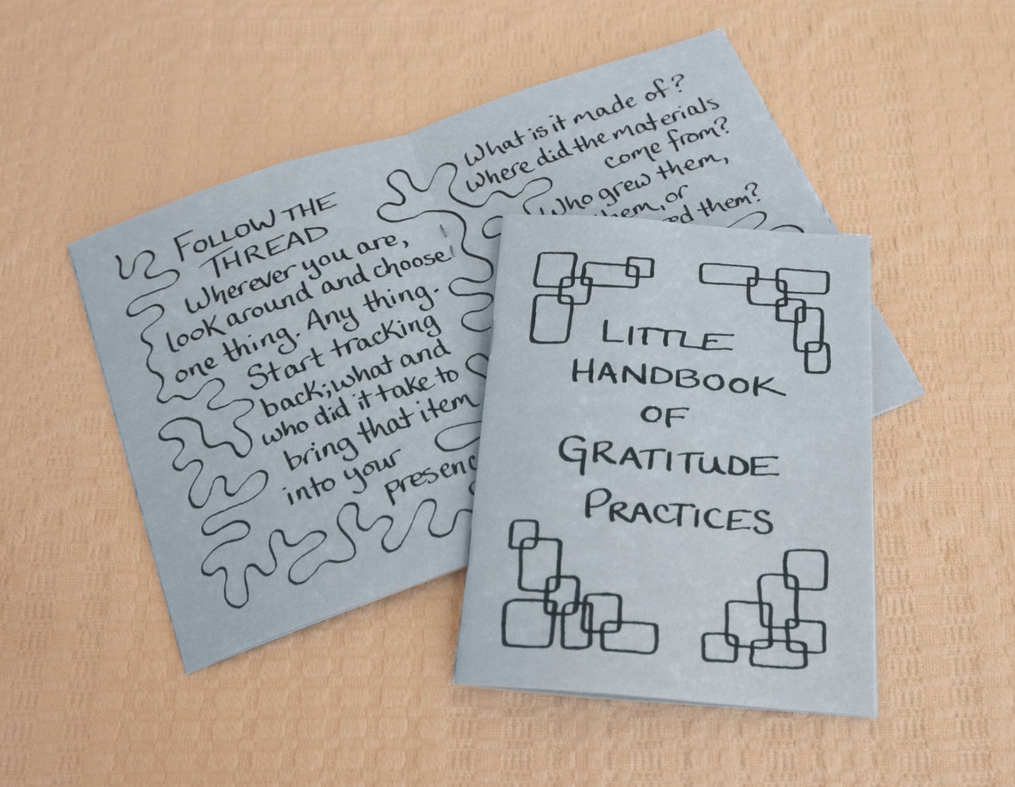 Little Handbook of Gratitude Practices Hand-drawn Inspiration Booklet ...
