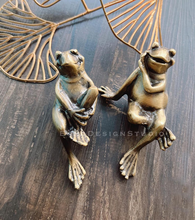 Frog Solid Brass Cabinet Knob: Modern Gold Dresser Pull (BS-C-235) - Etsy