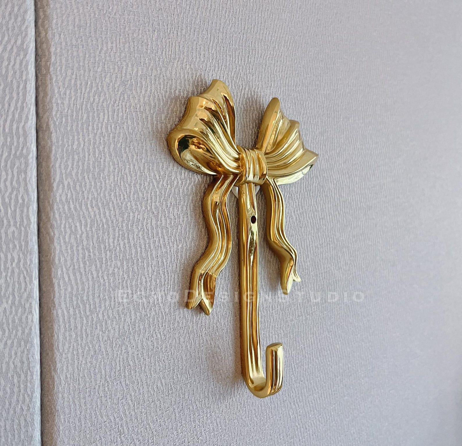 Solid Brass Bow Hanger: Decorative Wall Hook BS-C-924 - Etsy