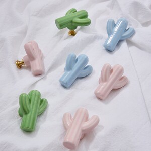 Cactus Cabinet Knob Ceramic Handles Drawer Pulls Knobs Dresser Pulls ...