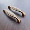 Butterfly Solid Brass Cabinet Knob Handles Drawer Pulls Knobs Dresser Pulls Gold Cupboard Pulls ...