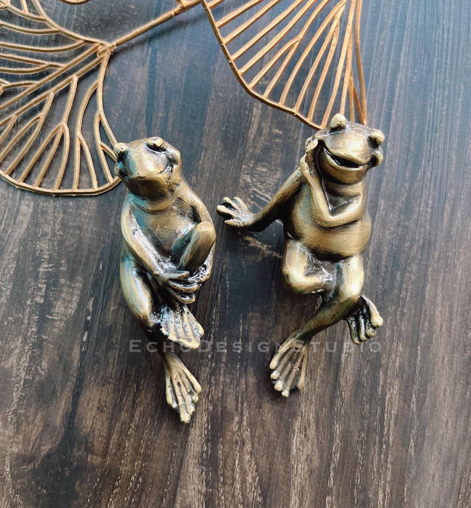 Frog Solid Brass Cabinet Knob: Modern Gold Dresser Pull (BS-C-235) - Etsy