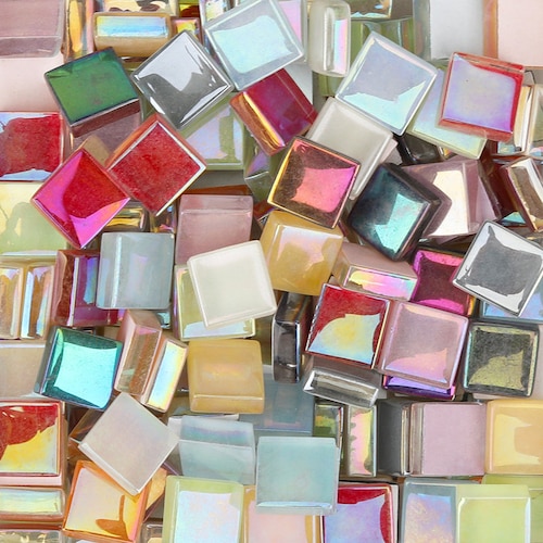 1050 Pieces Mixed Shapes Glass Mosaic Tiles for Crafts - Etsy