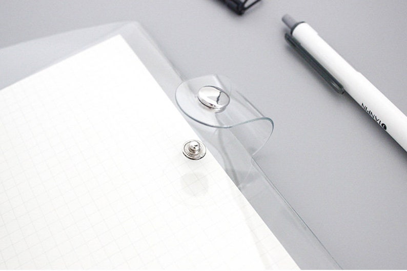 A6 A5 Clear Plastic Planner Binder Planner Cover 6 Ring Binder | Etsy