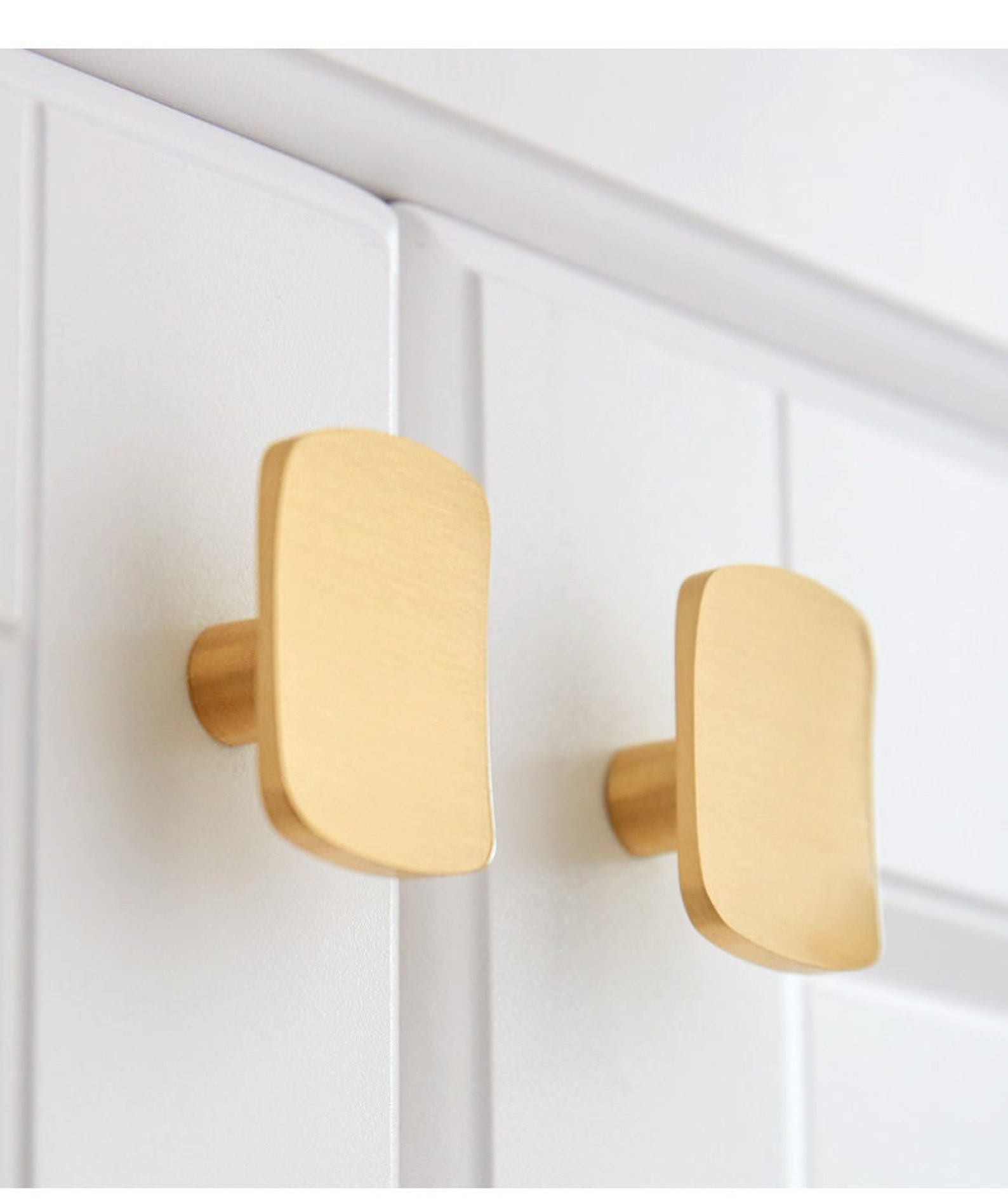 Solid Brass Cabinet Knob Handles Drawer Pulls Knobs Dresser Pulls Gold ...