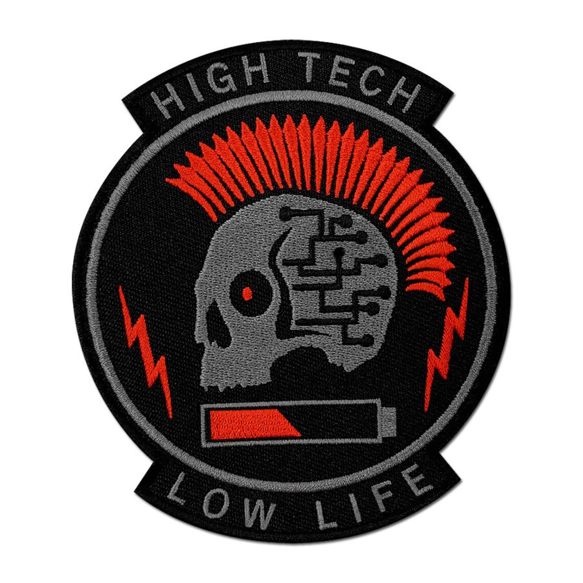 High Tech Low Life Patch | Etsy