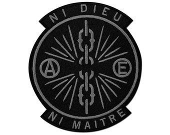 No Gods No Masters Patch Custom Colour Embroidered Iron on - Etsy