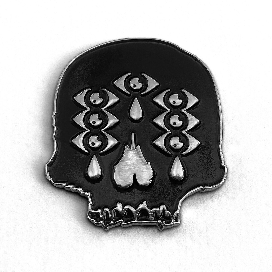 Psychic Skull Pin - Etsy
