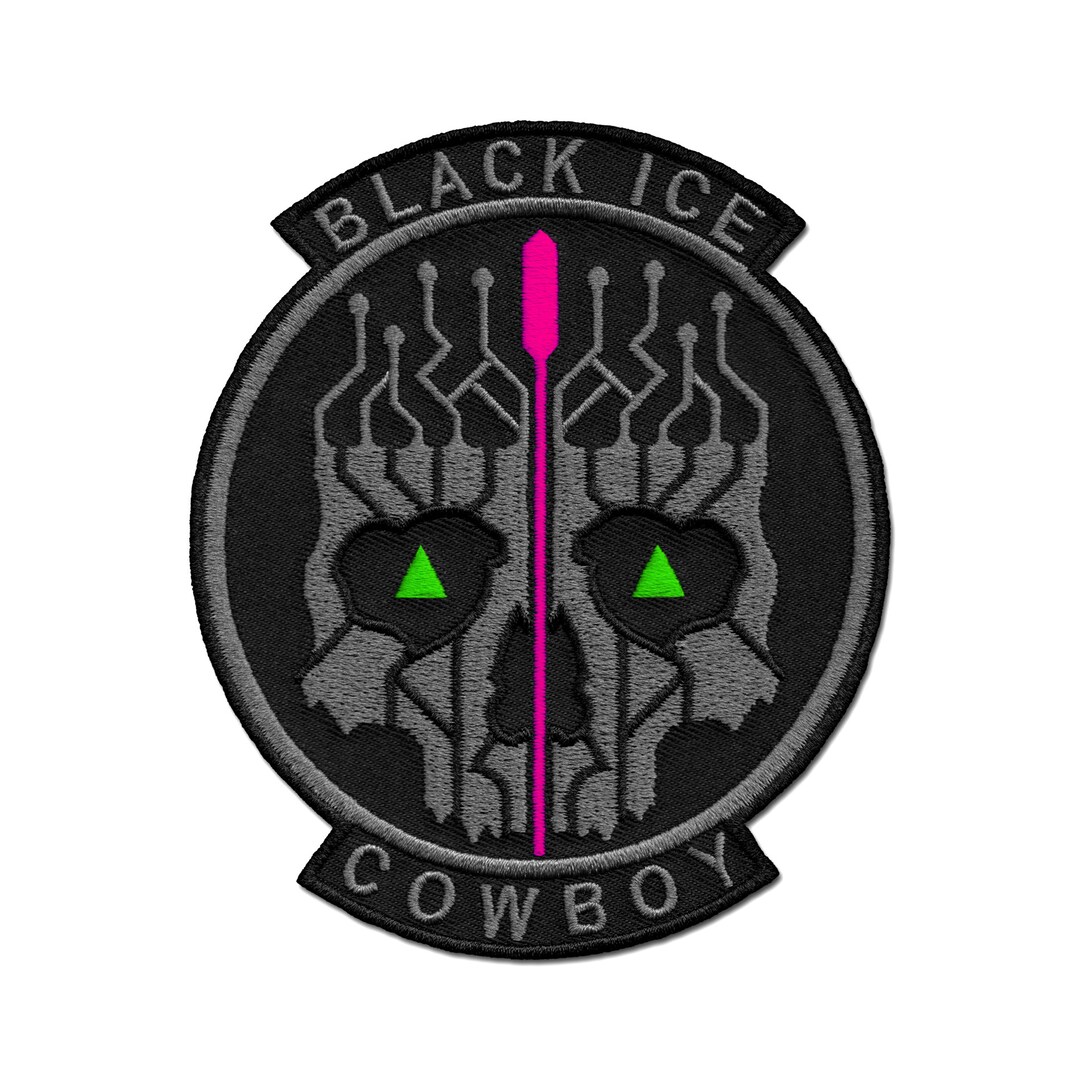 Black Ice Cowboy Patch - Etsy