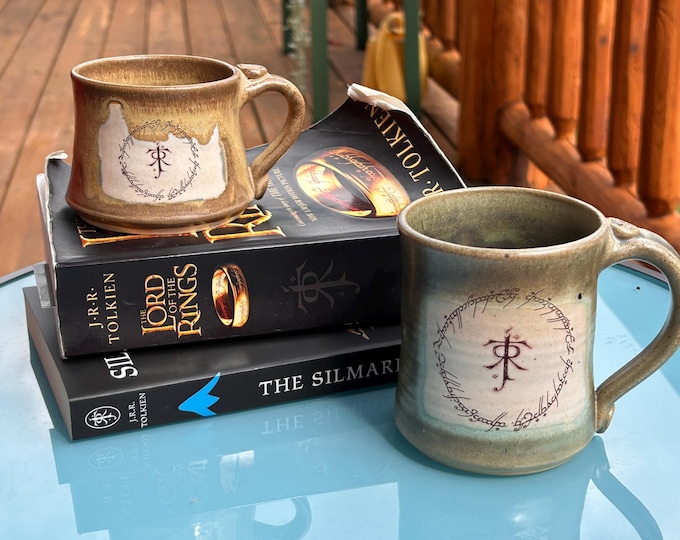 LOTR Tolkien One Ring Studio Pottery Espresso/coffee Mug - Etsy