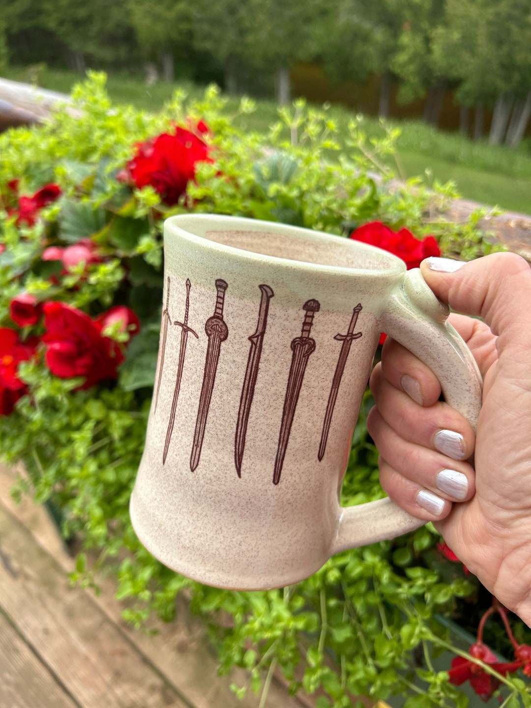 Handmade LOTR Middle Earth Swords Coffee/beer Mug - Etsy
