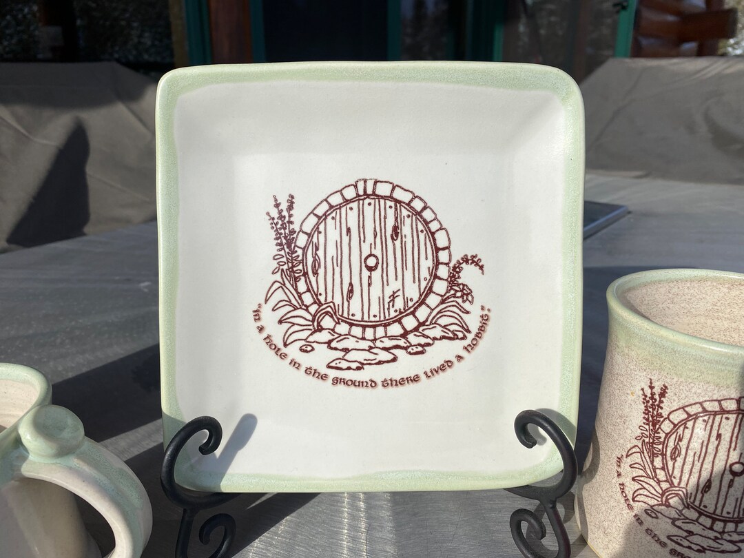 Studio Pottery LOTR Bag End Tree Plate - Etsy