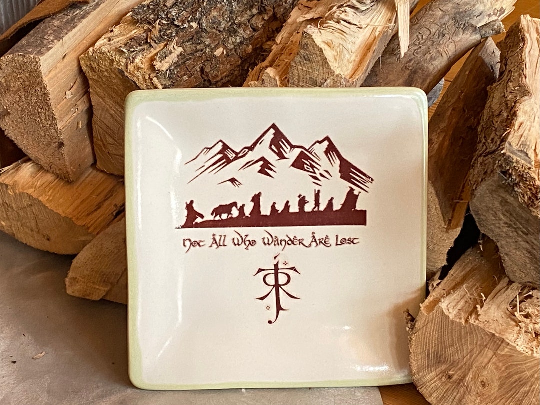 Studio Pottery LOTR Fellowship of the Ring Plate - Etsy
