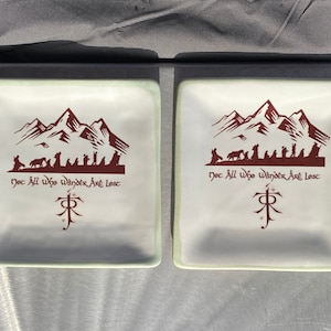Studio Pottery LOTR Fellowship of the Ring Plate - Etsy