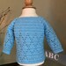 Baby Boy Sweater Jacket for Christening, Baptism, or Everyday Crochet ...
