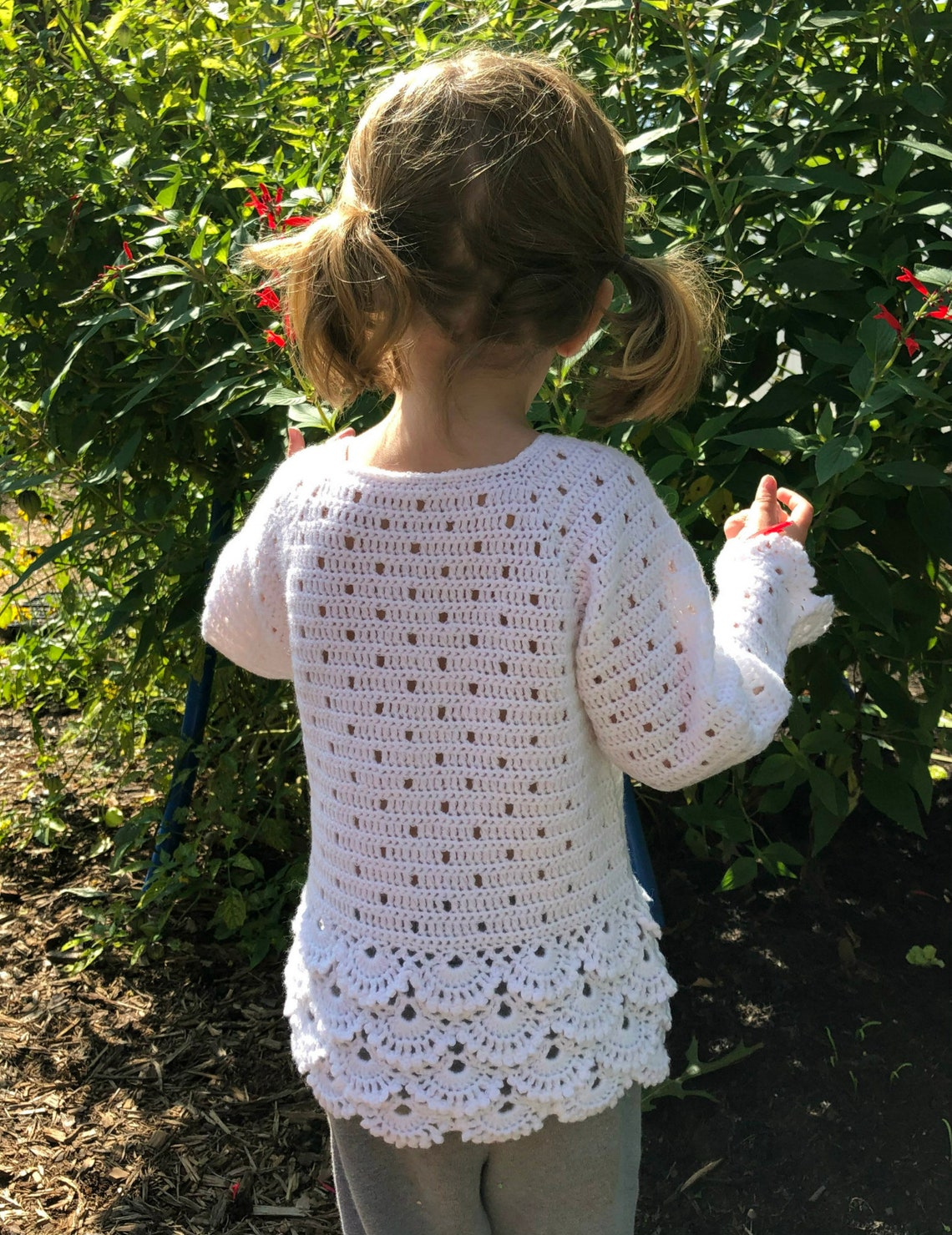 Girls Sweater Jacket 2T-4T Crochet Pattern | Etsy