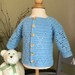 Baby Boy Sweater Jacket for Christening, Baptism, or Everyday Crochet ...