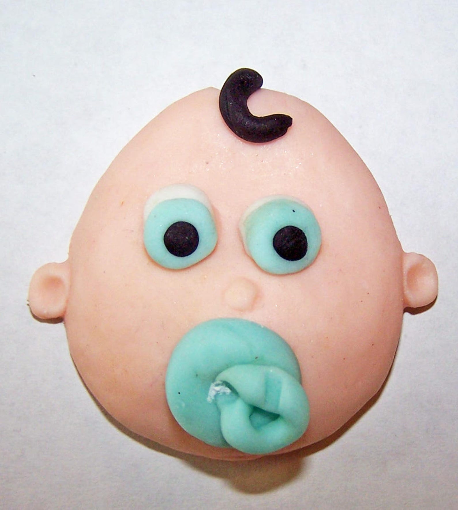 Baby With Pacifier Edible Topper - Etsy