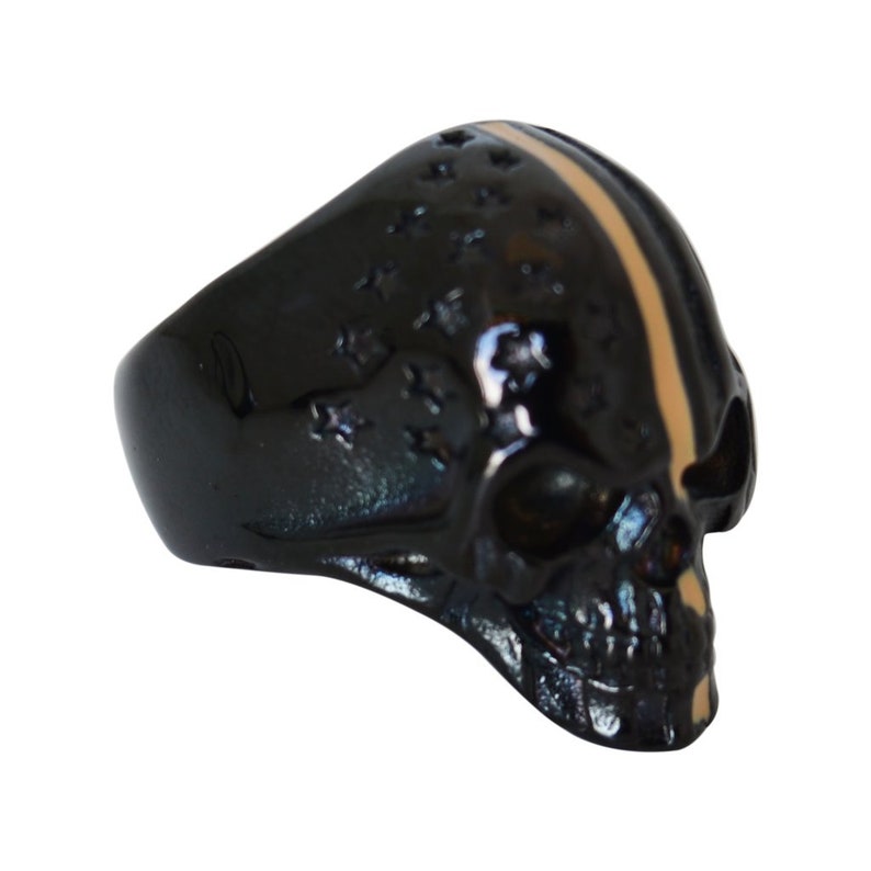 Heavy Metal Jewelry Desert Storm Tan Skull Ring Stainless - Etsy