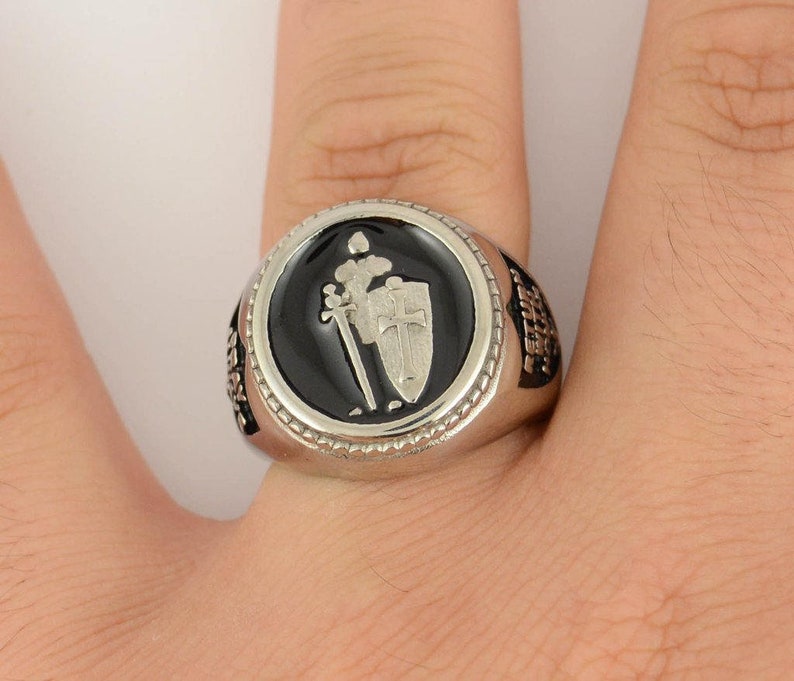 Heavy Metal Jewelry Pray Always Religious Men's Biker Ring - Etsy