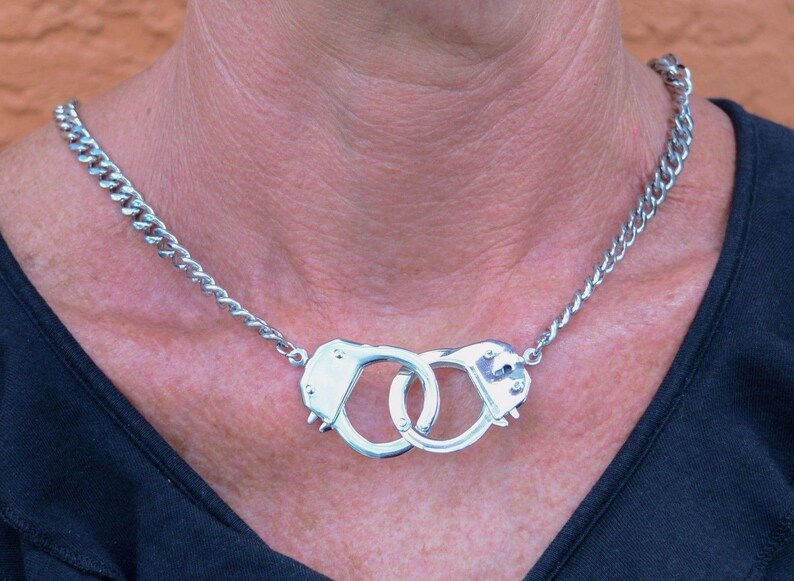 20 Woman's Biker Stainless Steel Large Handcuffs - Etsy