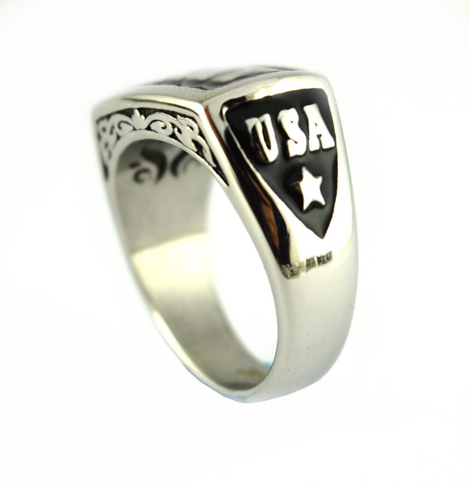 U.S. Military ARMY Ring Stainless Steel Size 5-15 Men's | Etsy