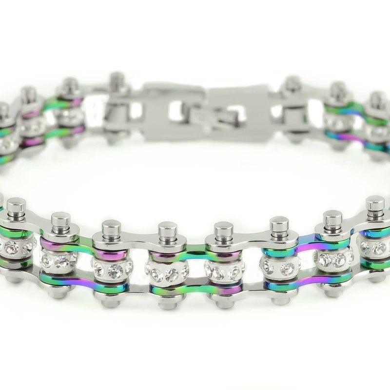 Biker Metal Chain Bracelet - Etsy Canada