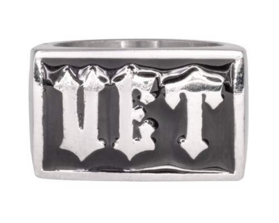 Gents VET Veteran Ring Stainless Steel Military Army Navy Air Force ...