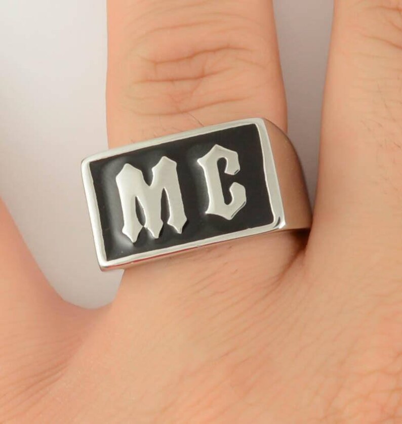 Heavy Metal Jewelry Gents MC Ring Stainless Steel Motorcycle | Etsy