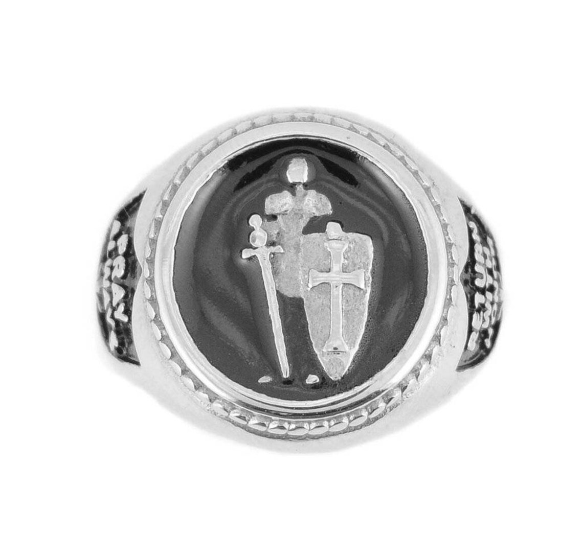 Heavy Metal Jewelry Pray Always Religious Men's Biker Ring Armor of God ...