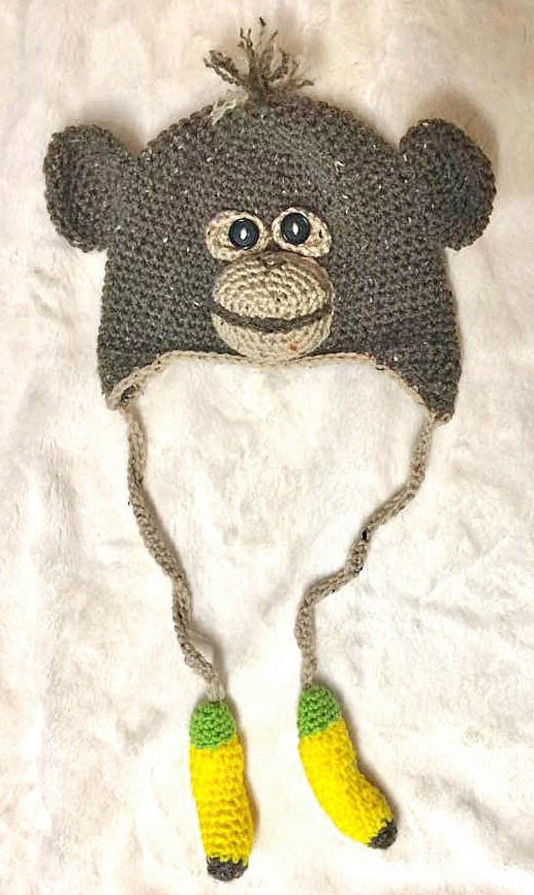 Baby Gift Crochet Monkey Hat Baby Boy Hat Baby Photo Prop - Etsy