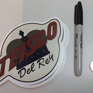 TEISCO - Del Ray - Vintage Classic Logo Vinyl STICKER (6 Inch) - Etsy