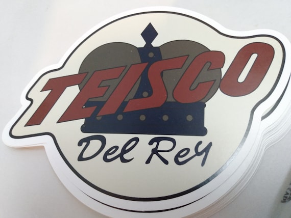 TEISCO Del Ray Vintage Classic Logo Vinyl STICKER 6 Inch | Etsy