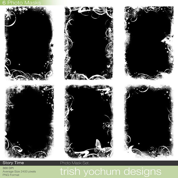 Digital Clipping Mask PNGs Photo Frame for Photographers | Etsy