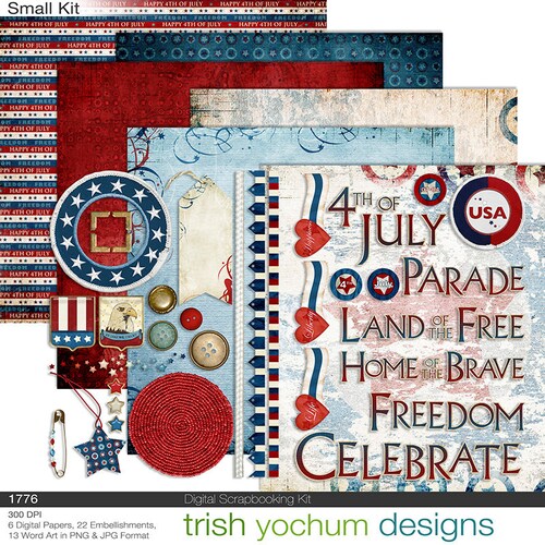 Patriotic Digital Paper 4th of July Paper Backgrounds | Etsy