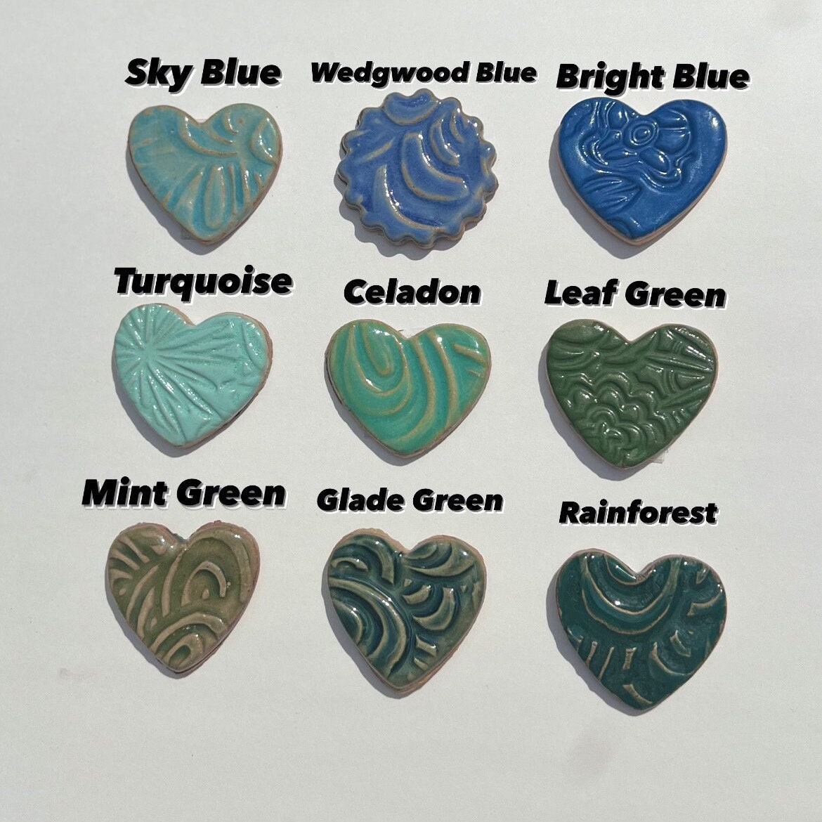 Letter A to Z Mosaic Tile Handmade Decorative Stoneware Assorted Colors ...