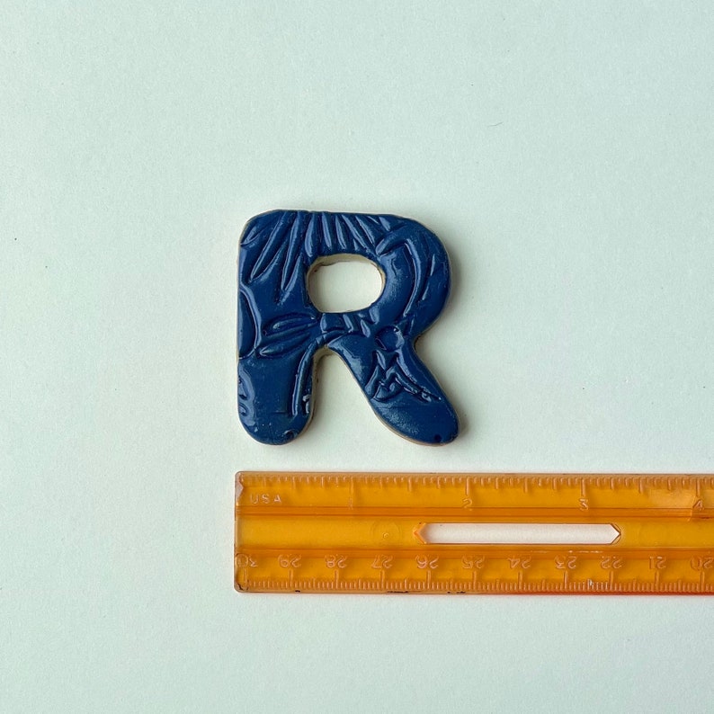 Letter A to Z Mosaic Tile Handmade Decorative Stoneware Assorted Colors ...