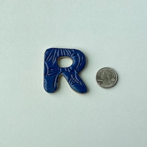 Letter A to Z Mosaic Tile Handmade Decorative Stoneware Assorted Colors ...