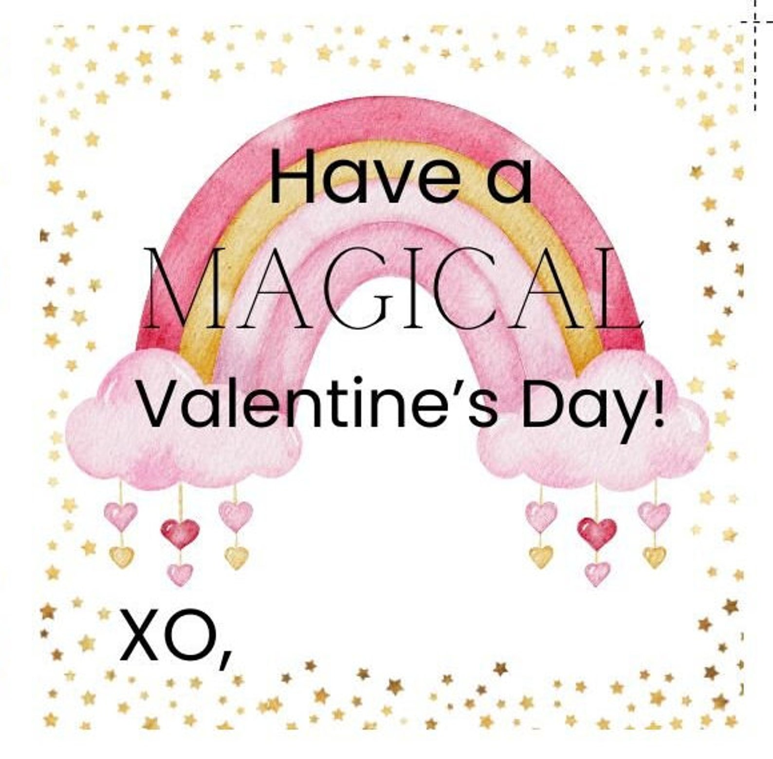 Rainbow Valentine's Day Cards, Rainbow Valentine's Day, Kids Valentine ...