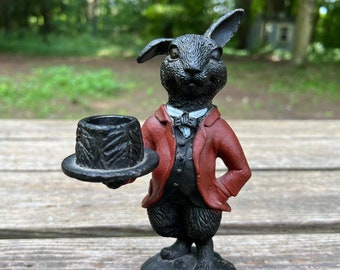 Antique Cast Iron Rabbit - Etsy